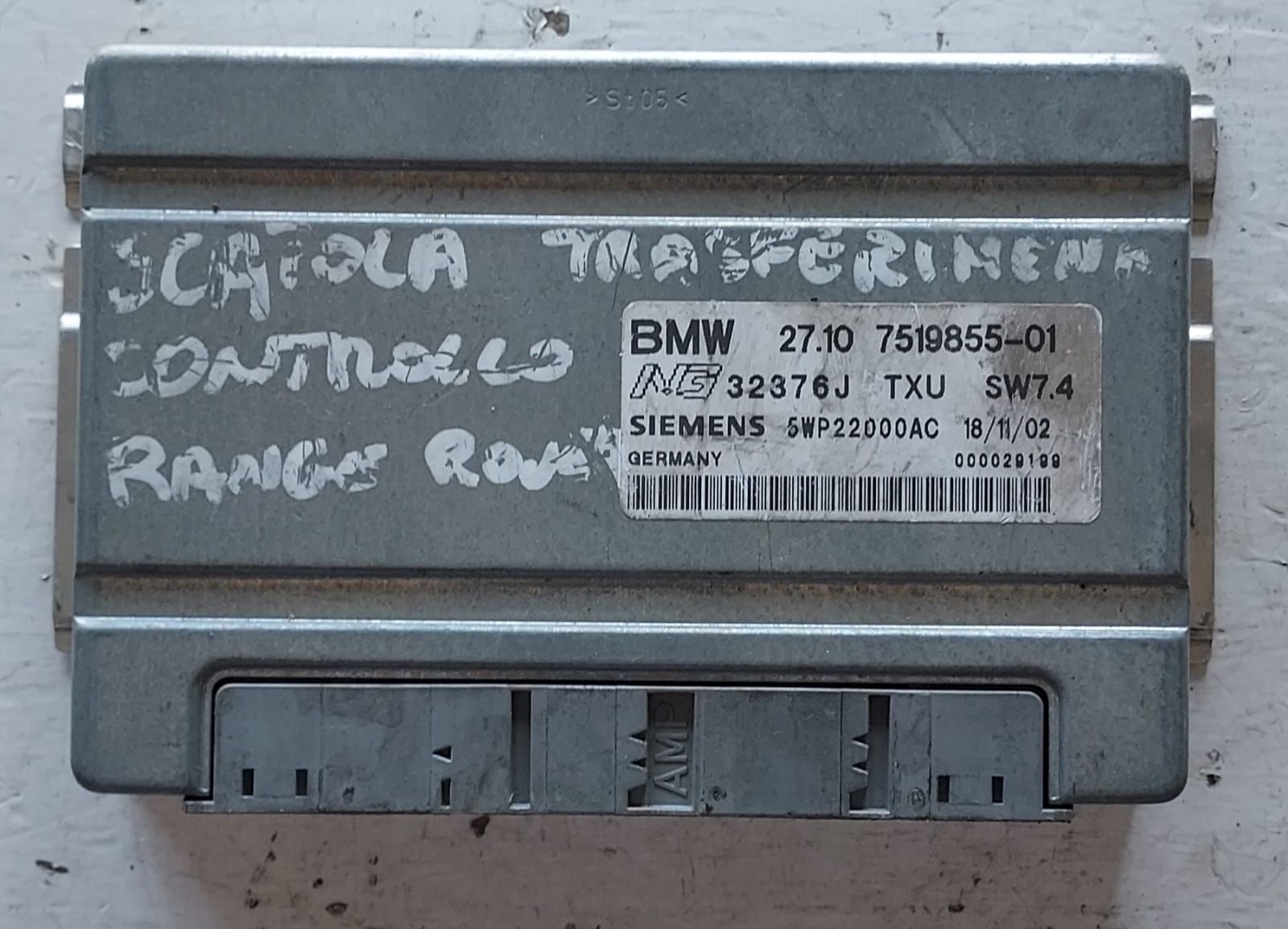 7519855-01 CENTRALINA CAMBIO LAND ROVER Range Rover Serie LM AMC 014 ...